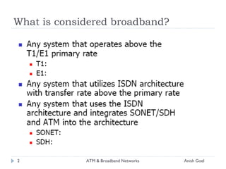 Broadband Networks And Atm 03 Format | PPT | Computer Networking | Computing