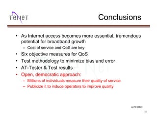 Broadband quality of service thirumurthy | PDF