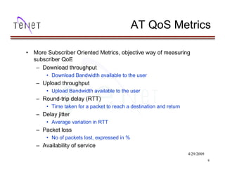 Broadband quality of service thirumurthy | PDF