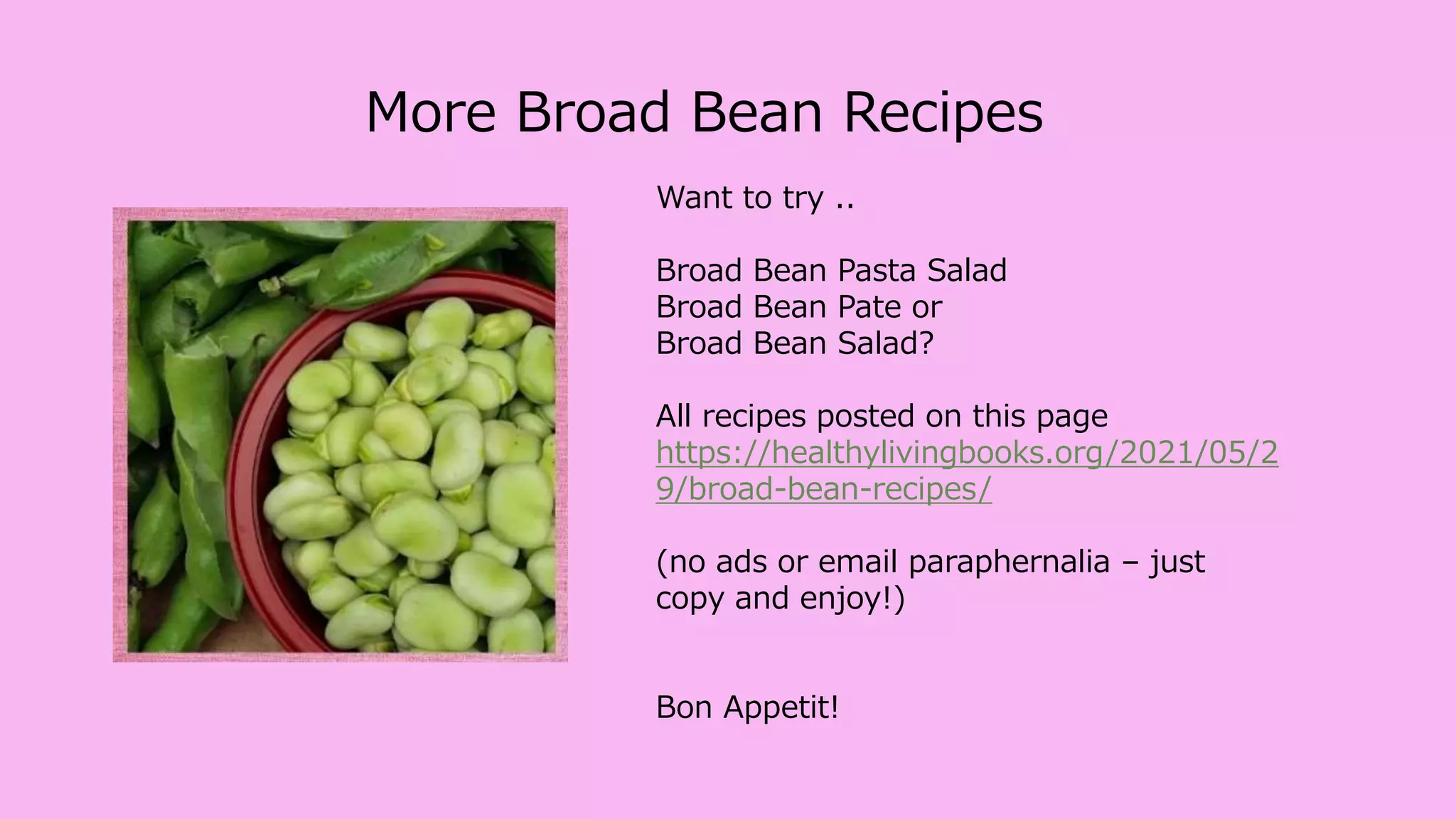 Broad bean recipe | PPTX