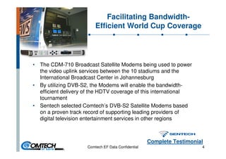 Broadcast day-2010-comtech-sspi | PPT