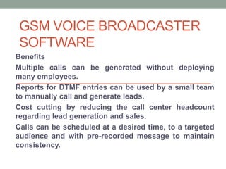 Broadcast voice-messages | PPT