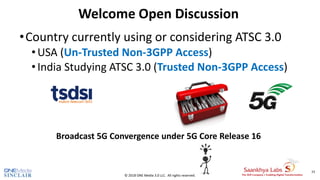 ATSC 3.0 NR and 5G NR Synergies new ideas Convergence | PPT