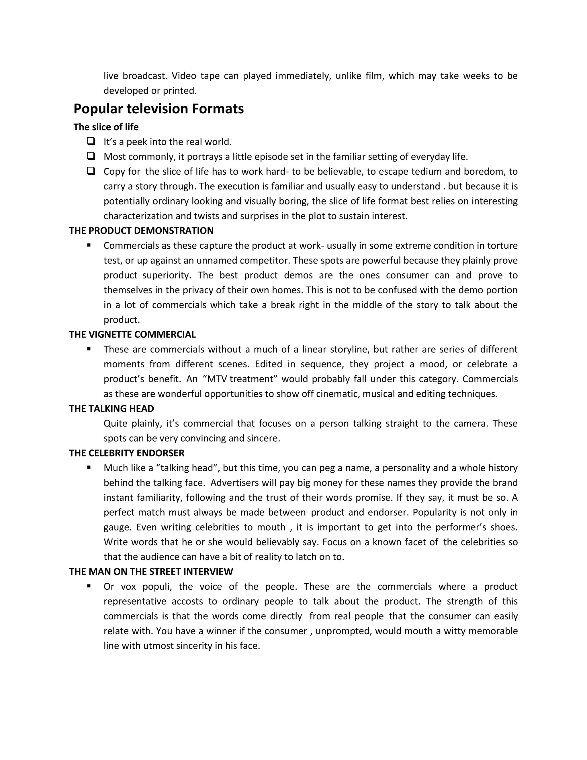 Broadcast advertising hard copy | DOCX