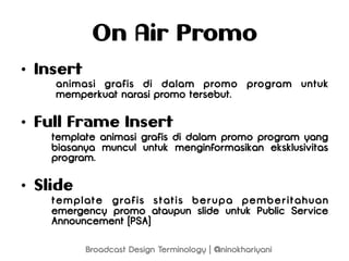Broadcast design terminology for share | PDF