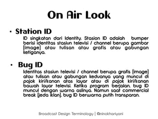 Broadcast design terminology for share | PDF