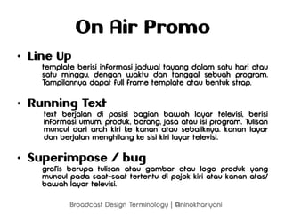 Broadcast design terminology for share | PDF