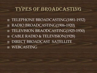 Broadcasting | PPTX