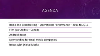 Broadcasting and Media - What is happening | PPTX