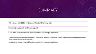 Broadcasting and Media - What is happening | PPT