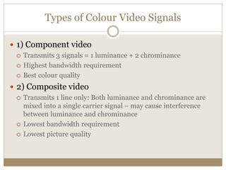 Broadcasting and video systems | PPTX | Digital Audio | Computer ...