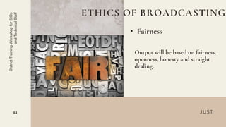 Broadcasting Code of Ethics | PPTX