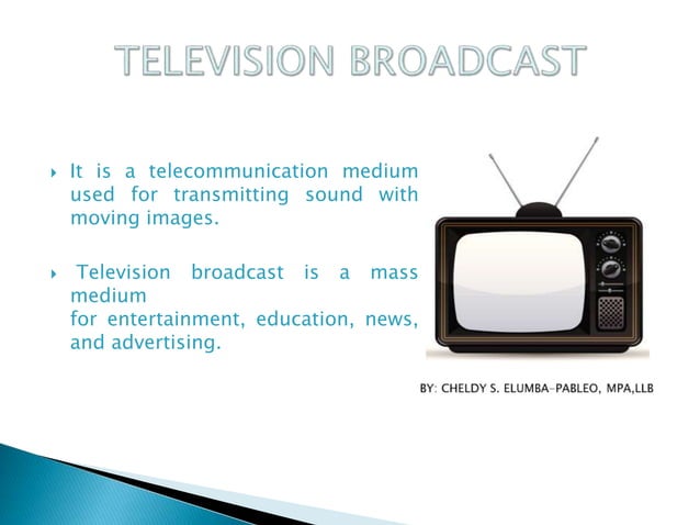 Broadcasting methods | PPTX