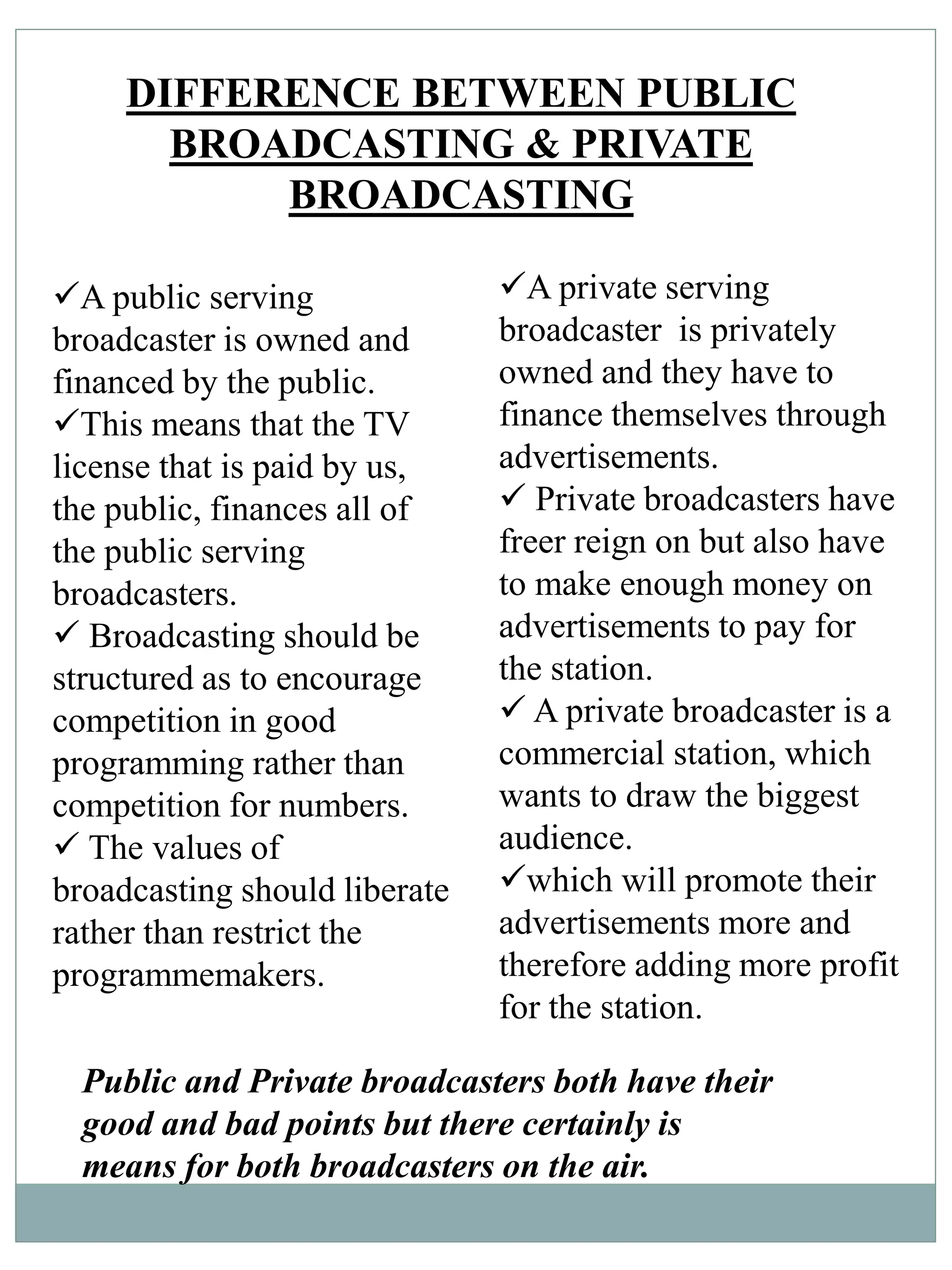 Broadcasting Journalism & Production | PDF