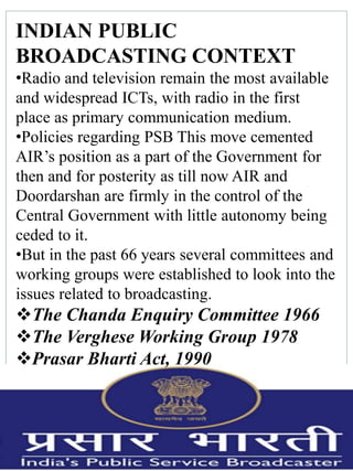Broadcasting Journalism & Production | PPTX