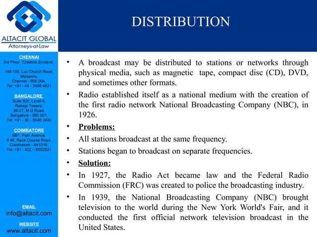 Broadcasting right | PPT