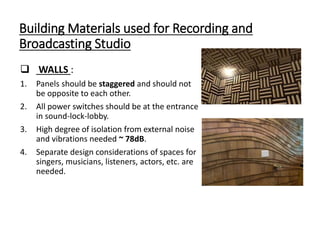 Broadcasting studio | PPTX