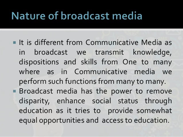 Broadcast media-Unit 1-introduction