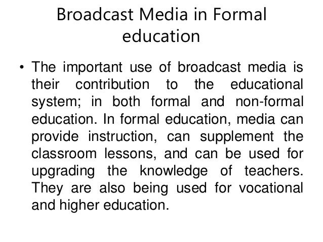 BROADCAST MEDIA-UNIT 1-INTRODUCTION TO BROADCAST MEDIA-8621-AIOU-B.ED