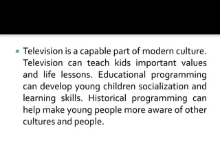 Broadcast media unit 3 role of educational tv case studies | PPT