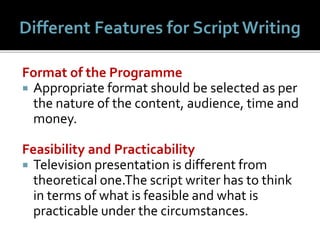 Broadcast media-Unit 5-Production for tv | PPTX