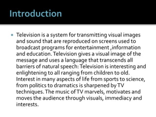Broadcast media-Unit 5-Production for tv | PPTX