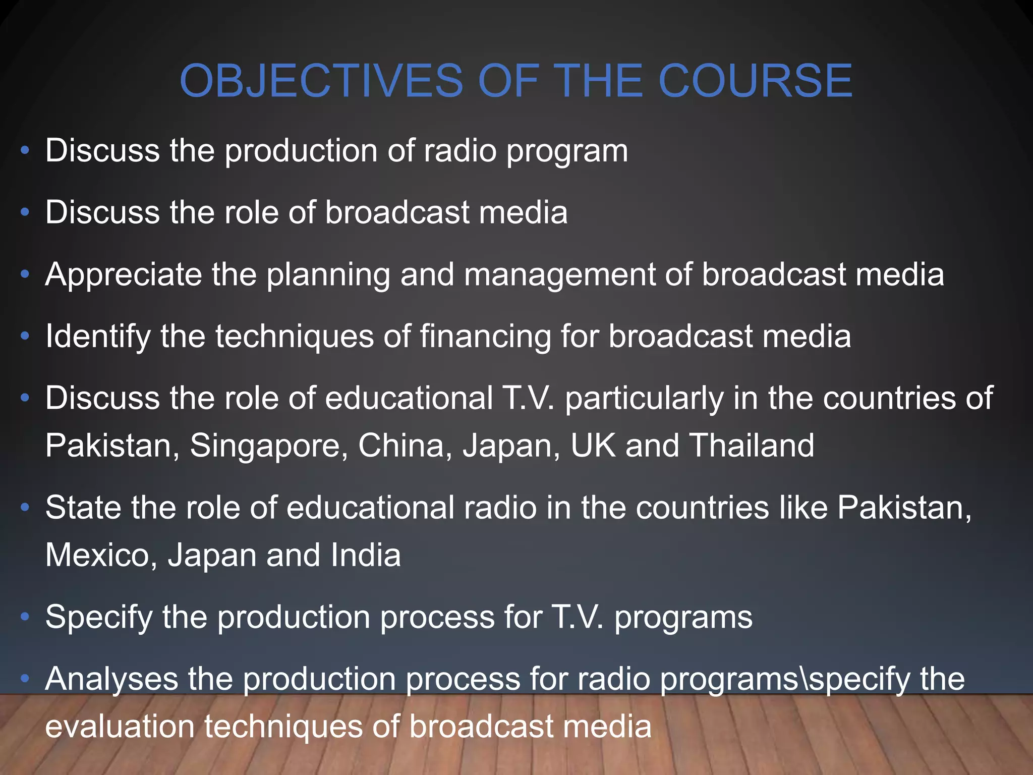 Broadcast media-Unit 6-Radio production | PPTX