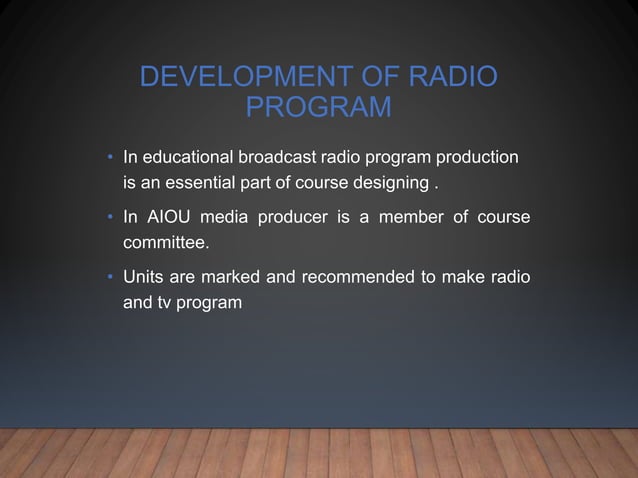 Broadcast media-Unit 6-Radio production | PPTX | Talk Show | Genres