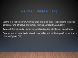 BROADCAST MEDIA - UNIT 6 - RADIO PRODUCATION IN THE BROADCAST MEDIA ...