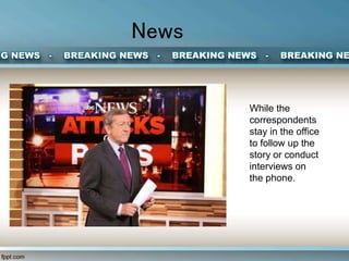 Television Newsroom Broadcast News | PPTX