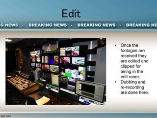 Television Newsroom Broadcast News | PPTX