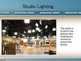 Television Newsroom Broadcast News | PPTX