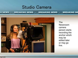 Television Newsroom Broadcast News | PPTX