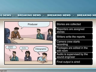 Television Newsroom Broadcast News | PPTX