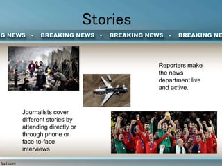 Television Newsroom Broadcast News | PPTX