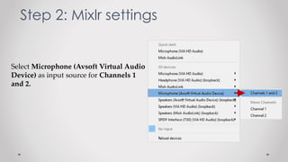 Broadcast on Mixlr with Voice Changer | PPT
