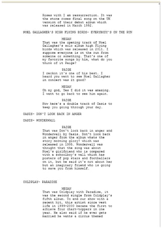 Broadcast radio script | DOCX