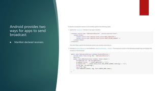 Broadcast Receiver | PPTX