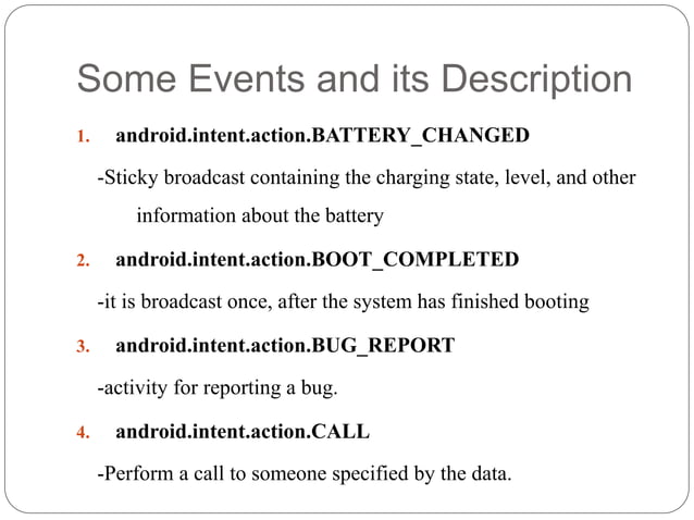 Broadcast Receiver | PPTX