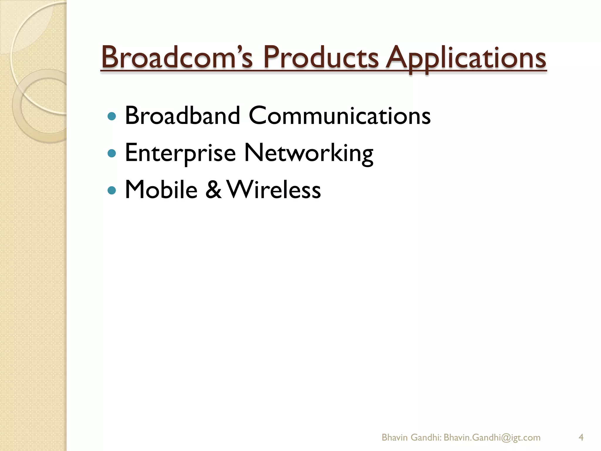 Broadcom vs. texas instruments ppt | PPT