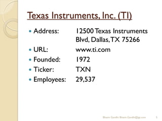 Broadcom vs. texas instruments ppt | PPT