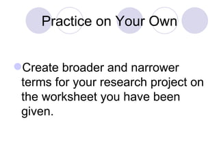 Broader narrower | PPT