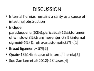 Broad Ligament Hernia.ppt for medical doctors | PPT