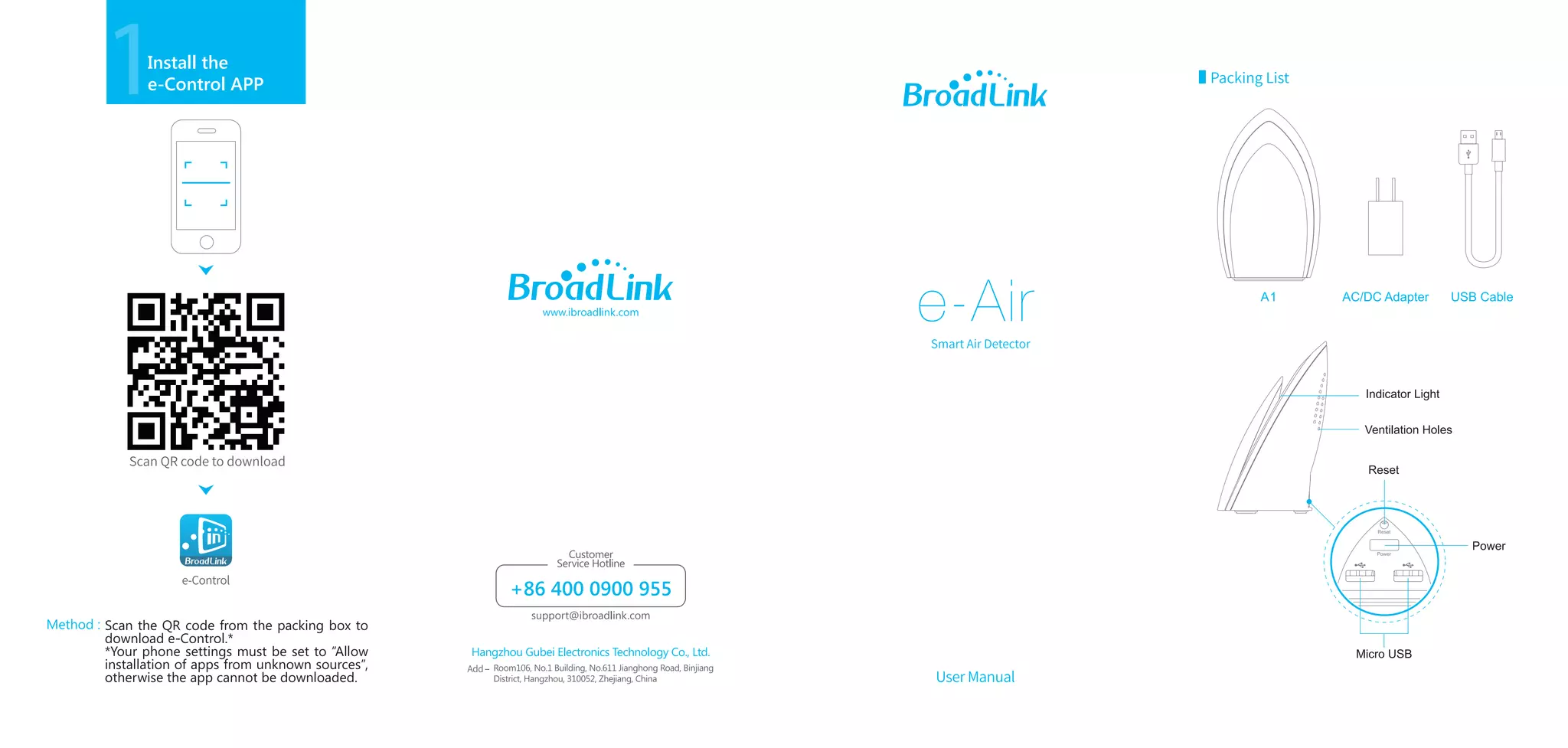 Manual Broadlink.a1.datasheet | PDF