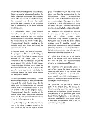 Broadmann's area localisation of cerebral cortex | PDF