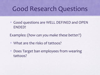 Broad vs. Narrow Topics | PPT