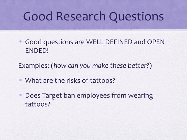 Broad vs. Narrow Topics | PPT