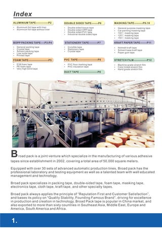 Broad pack tape catalog | PDF