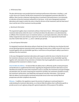 What Plan Fiduciaries can Expect with 404(a)(5) Disclosures | PDF