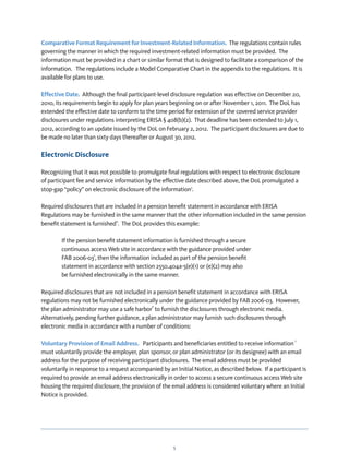 What Plan Fiduciaries can Expect with 404(a)(5) Disclosures | PDF